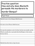 Macbeth - Essay Plan with sentence starters | Teaching Resources