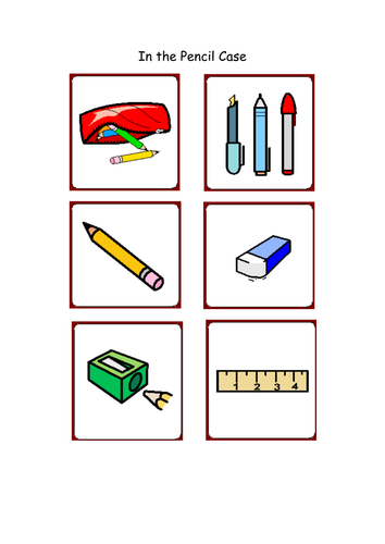 In the pencil case | Teaching Resources