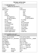 Ma maison et ma ville worksheet | Teaching Resources