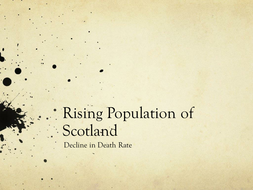 Population growth: decline in death rate by arjohnston | Teaching Resources
