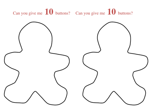 Gingerbread man number activities | Teaching Resources