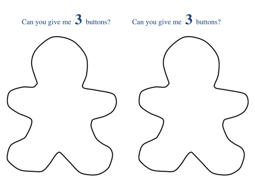Gingerbread man number activities | Teaching Resources
