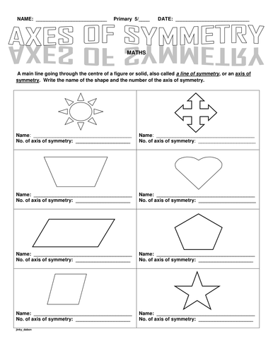 KS2 Axes of Symmetry | Teaching Resources