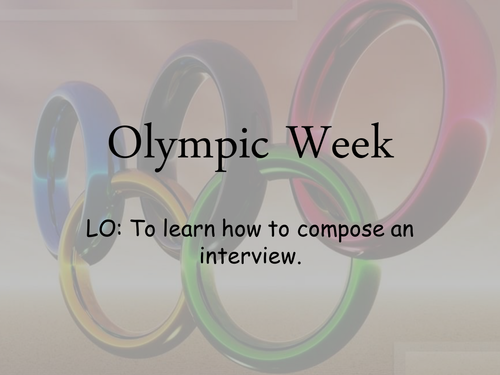 Olympic Week | Teaching Resources