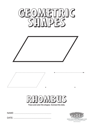 Geometric shapes: Rhombus | Teaching Resources