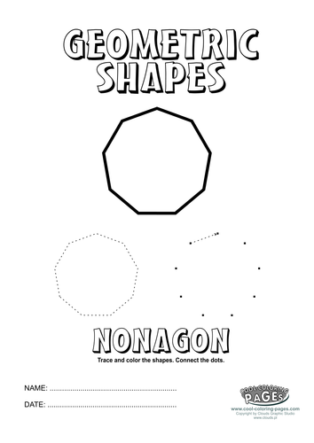 Geometric shapes: Nonagon | Teaching Resources