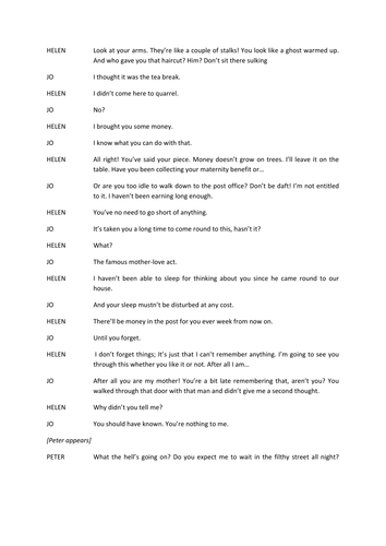 A Taste of Honey Exam Prep | Teaching Resources