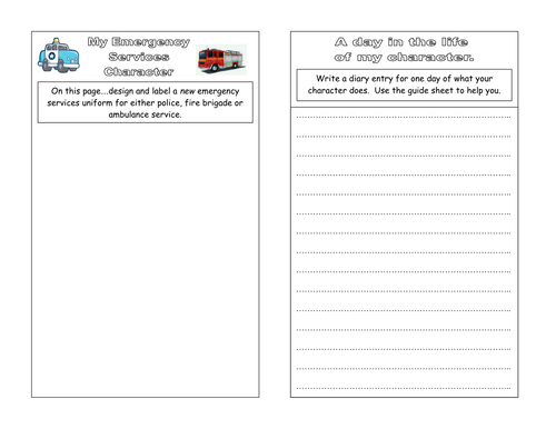 Design Police Uniform/Police Diary Entry | Teaching Resources