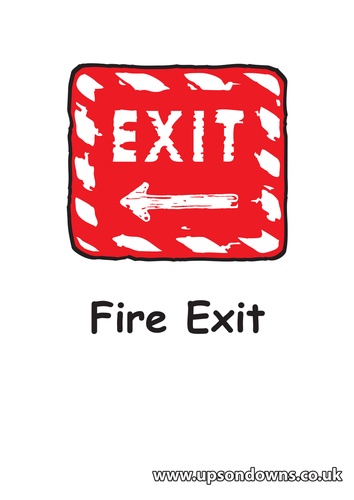 Fire Exit Poster | Teaching Resources