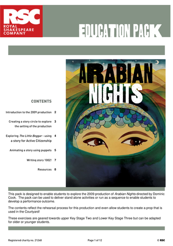 Arabian Nights 2009 Teacher Pack | Teaching Resources