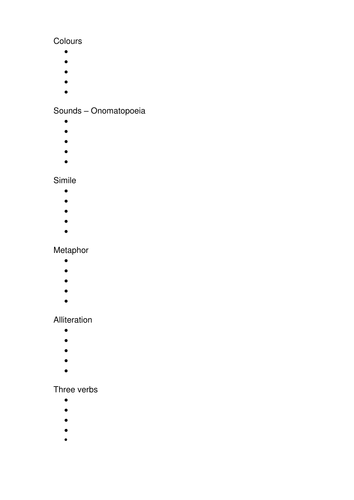 Writing To Describe Sheet | Teaching Resources