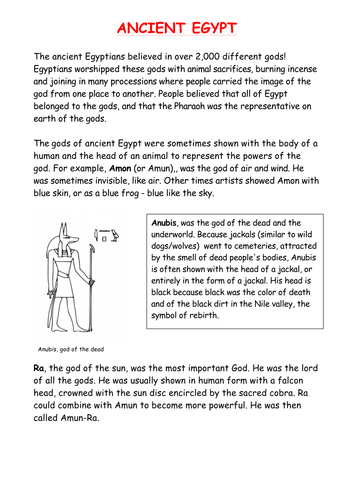 Ancient Religions - Part 1 | Teaching Resources