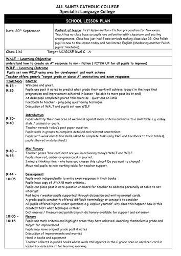 outstanding lesson plan - non fiction | Teaching Resources