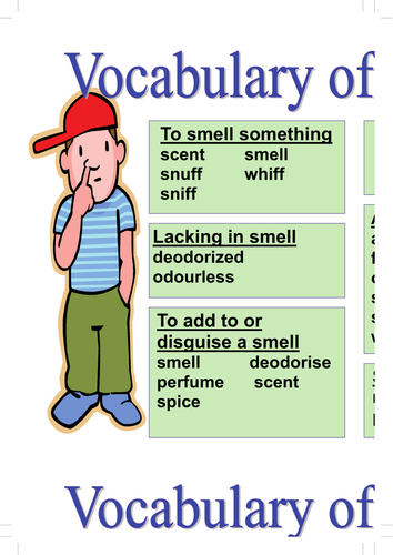 Vocabulary of the Senses - Smell and Taste | Teaching Resources