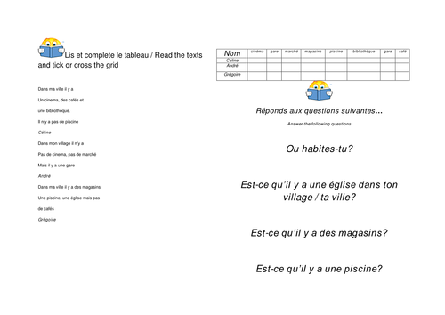 expo 1 module 4/simple reading task | Teaching Resources
