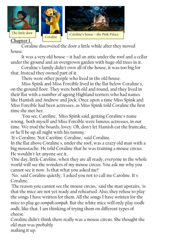 Coraline Chapter 1 Optical Illusions | Teaching Resources