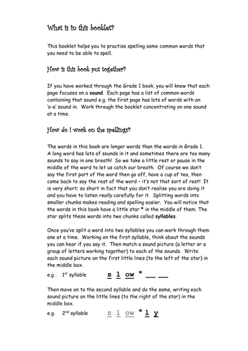 SEN spelling book 2 | Teaching Resources