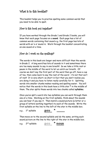 SEN spelling booklet 2 | Teaching Resources