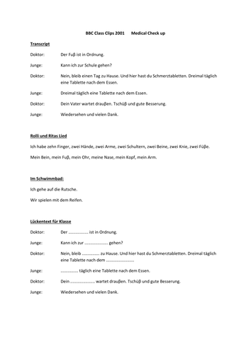 Transcript BBC Clip 2001 | Teaching Resources