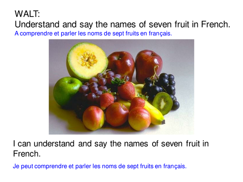 Fruit in French | Teaching Resources