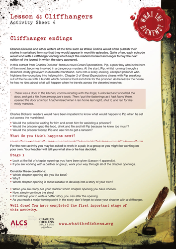 What the Dickens: Cliffhangers | Teaching Resources
