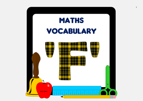 Maths Vocabulary 'F' | Teaching Resources