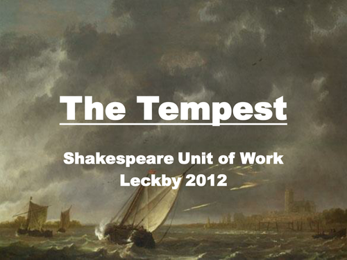 The Tempest: Complete Scheme of Work! | Teaching Resources