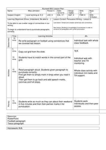 Lesson 6 - Persuasive Writing | Teaching Resources