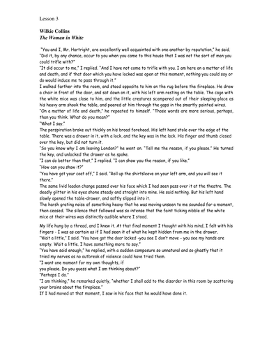 creative writing for year 7-lesson 3 | Teaching Resources