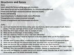 Structures and forces | Teaching Resources