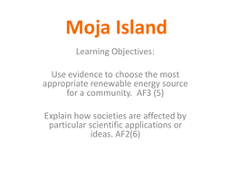 Moja Island Project | Teaching Resources