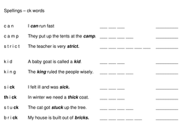 ck words | Teaching Resources
