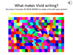 Vivid Writing | Teaching Resources
