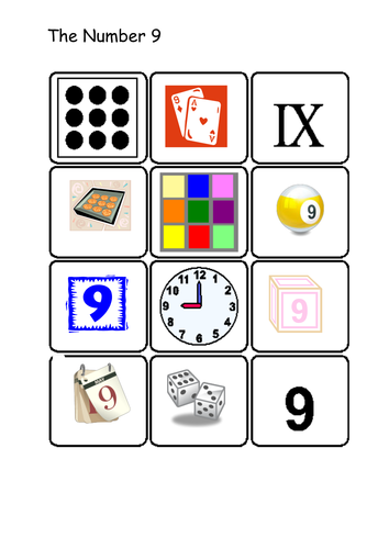 The number 9 | Teaching Resources