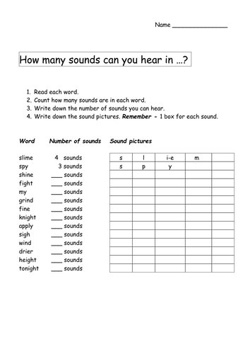 i-e sounds | Teaching Resources