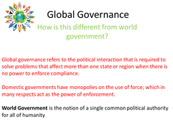 Global Governance Lesson | Teaching Resources