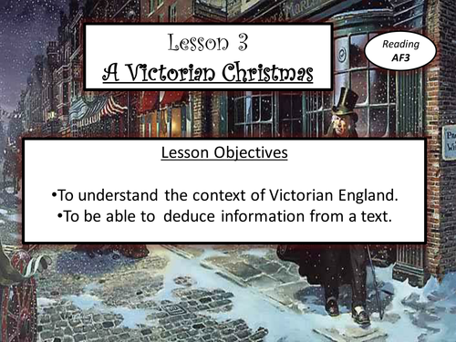 Christmas Carol Lesson PP Victorian Christmas | Teaching Resources