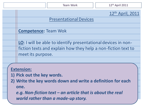 Science Fiction and Fantasy Lesson 1 | Teaching Resources