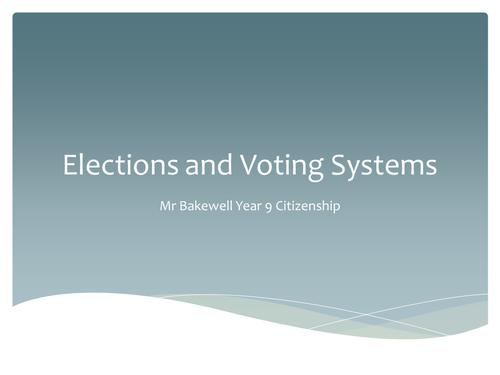 Elections and Voting System | Teaching Resources