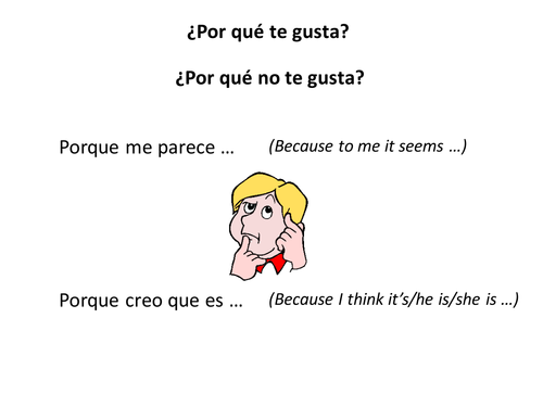 Expressing opinions/reasons about Spanish music | Teaching Resources