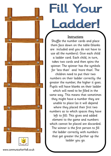 Fill your ladder maths game | Teaching Resources