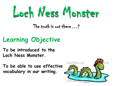 Loch Ness Monster Writing To Improve Vocabulary - Resources - TES