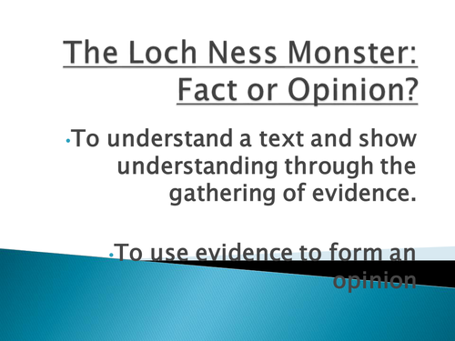 Analysing Texts - Loch ness Monster Lesson | Teaching Resources