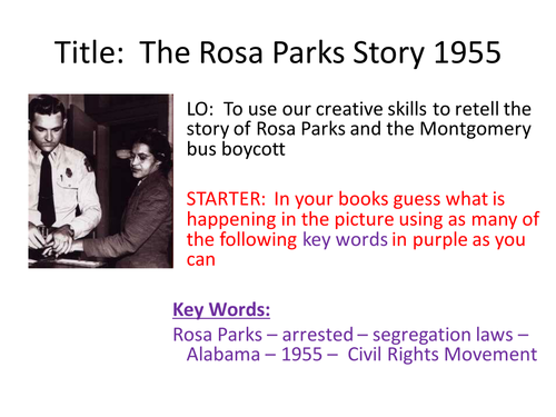 Racism In The USA - Rosa Parks Story Lesson PP | Teaching Resources