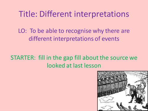 Germany GCSE History – Different Interpretations | Teaching Resources