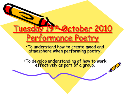 Place Poetry - Performance Poetry | Teaching Resources
