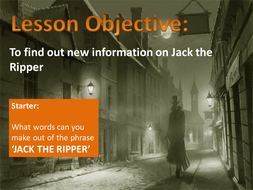 Jack The Ripper – Documentary lesson | Teaching Resources