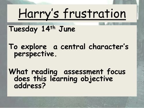Harry Potter – Harry’s Perspective | Teaching Resources