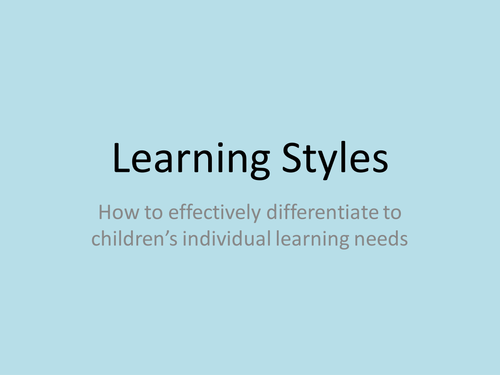 Learning styles and multiple intelligences | Teaching Resources Learning styles and multiple intelligences | Teaching Resources