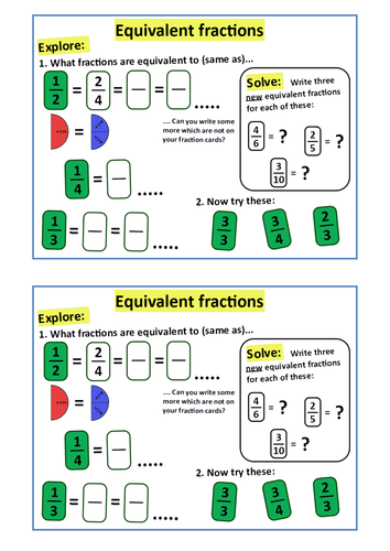 Introduction to Fractions - hands on exploration | Teaching Resources